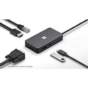 NEW Microsoft USB-C Travel Hub (Renewed)