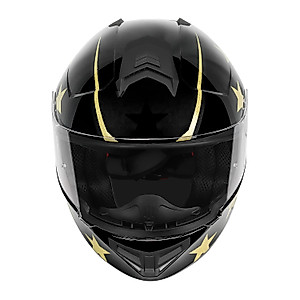VCAN VX28 Full Face Modular Flip-Up Motorcycle Helmet ECE & DOT Approved, Coolmax Cheek Pad & OTG Ready
