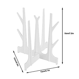 Keenso Space Saving Bottle Drying Rack, Portable Bottle Dryer Holder for Baby Bottles Reusable Baggies, Dishes, Cups, Glass and Bottles Great for Home Travel