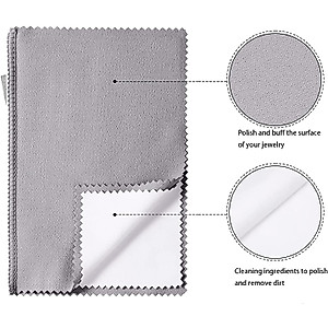 JARGOD Pro Size Silver Polishing Cloth Jewelry Cleaning Cloth 11" X 14" inches for Cleaning Gold, Silver and Platinum Jewelry Coins Watch, Keeps Jewelry Clean and Shining. (Pack of 1)