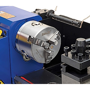 Eastwood Benchtop Metal Lathe 7 inch x 12 inch | Mini Metal Lathe Variable Speed 0-2500 RPM, Mini Lathe with 3-jaw Chuck | Benchtop Metal Lathe, Drilling Machine for Various Types of Metal Turning