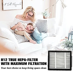 Filters Replacement Fit for i-Robot Roomba E I & J Series i7 i7+/plus i3 i3+ i4 i6 i6+ i8 i8+ E5 E6 E7 Robot Vacuum Cleaner, 6 Pack Room-ba Filter Replacements + 1 Cleaning Brush