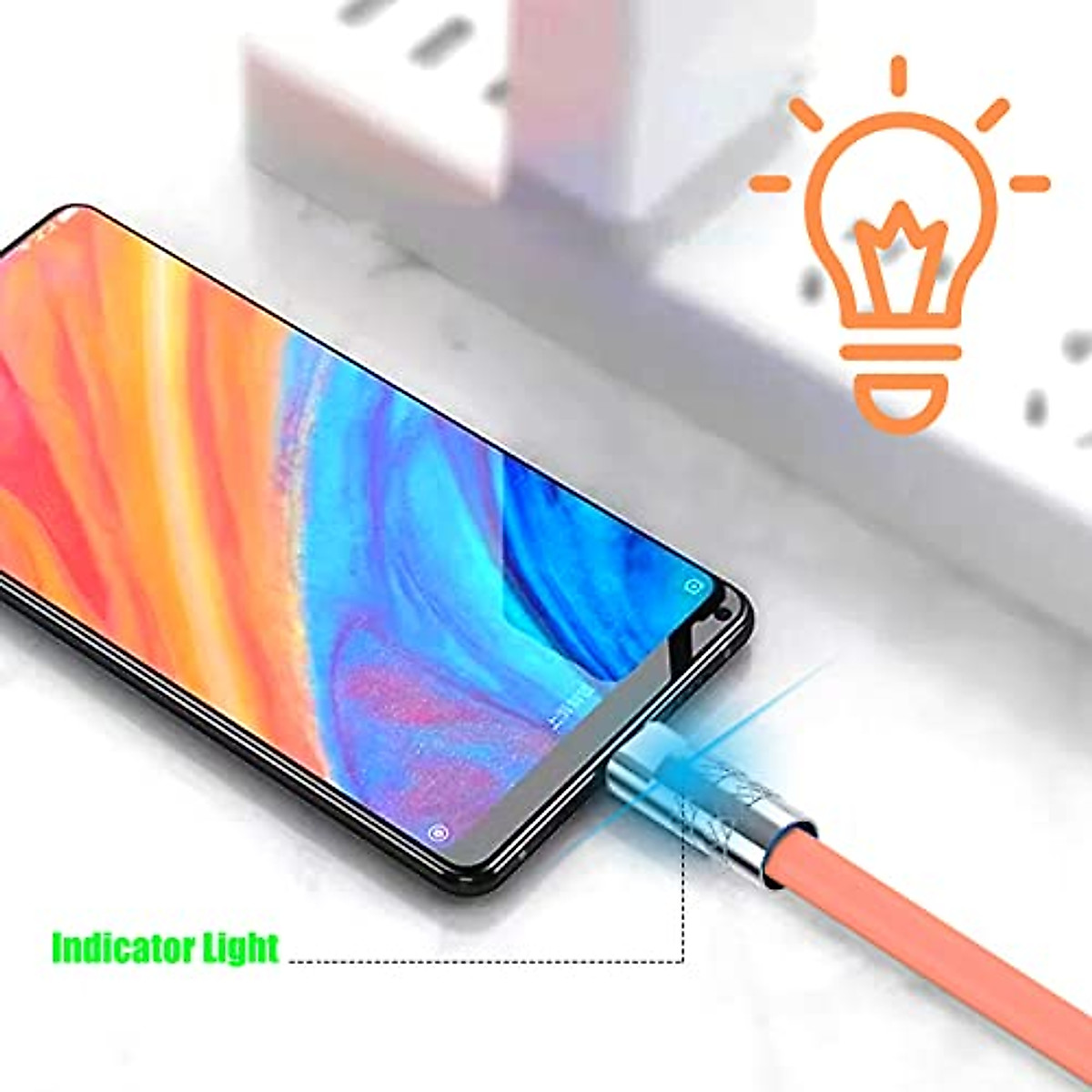 SoutinPro C USB Cable – 120W Extra Thick Data Transferring and Charging Cable for Smartphone and Tablet – Zinc Alloy and Silicone Phone Charger Type C Cable and Quick Transferring – For Samsung Galaxy