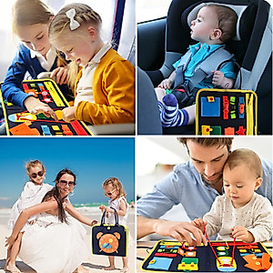 Nikengift Toddler Toys for 3 4 Year Old Girls Boys, Busy Board Sensory Toys for Toddlers Age 3-4, Montessori Toys for 3 4 Years Old, Preschool Learning Toys Autism Toys for Develop Basic Skills