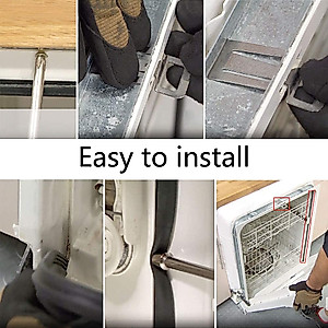 Upgraded W10542314 Dishwasher Door Gasket & Strike Kit, Compatible with Whirlpool Amana Crosley Estate Kenmore- Replaces 2409202 8268888 W10300589 W10284090 W10350162 AP5650274