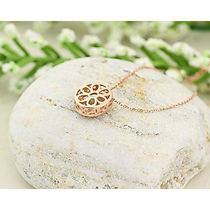 GNG 10k Rose Gold Diamond Morganite Halo style Pendant Necklace, 18" (morganite)