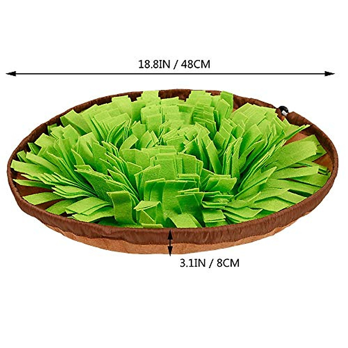 AWOOF Pet Snuffle Mat for Dogs, Interactive Feed Game for Boredom, Encourages Natural Foraging Skills for Cats Dogs Bowl Travel Use, Dog Treat Dispenser Indoor Outdoor Stress Relief