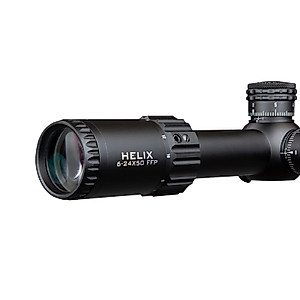 Helix Rifle Scope 6-24x50 SFP w/ Zerostop, 30mm Tube, MRAD, MOA Reticle, Clean and Dirty Reticle, Element Optics Rifle Scope (EHR-1C MOA)