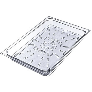 Carlisle FoodService Products 1021507 StorPlus Full Size Polycarbonate Drain Shelf, Clear