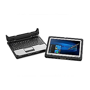 Panasonic Toughbook 33, CF-33, Intel i5-7300U, 12" QHD Touch+Digitizer, 8GB RAM, 256GB SSD, Webcam, 8MP Rear Camera, dGPS, 4G LTE, 2D Bar Laser, Dual Pass, Premium Keyboard, Win 10 Pro (Renewed)