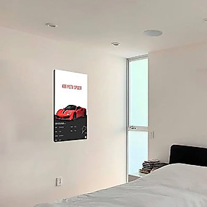 Car Poster Ferrari F40 Supercar Posters Racing Car Canvas Wall Art For Boy's Bedroom SuperCar Wall Decor Frame-style 16x24inch(40x60cm)