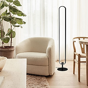 SPECILITE Modern Floor Lamp LED, 51.2" Corner Light Bar with Stepless Dimmable 3000-6500K, Standing Minimalist Tall Lamp with Adjustable Brightness for Living Room, Bedroom