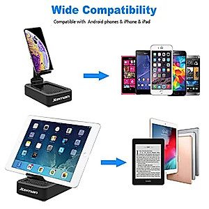 Cell Phone Stand with Wireless Bluetooth Speaker and Anti-Slip Base HD Surround Sound Perfect for Home and Outdoors with Bluetooth Speaker for Desk Compatible with iPhone/ipad/Samsung Galaxy