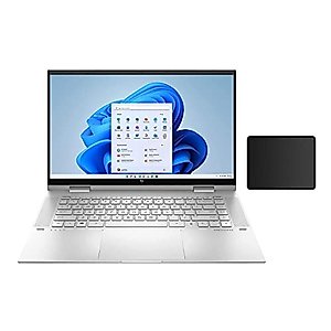 2022 HP Envy X360 2-in-1 15.6" FHD Touch-Screen Laptop | 11th Generation Intel Core i5-1155G7 | 16GB DDR4 | 512GB SSD | Backlit Keyboard | Fingerprint | Windows 11 | with Mouse Pad Bundle