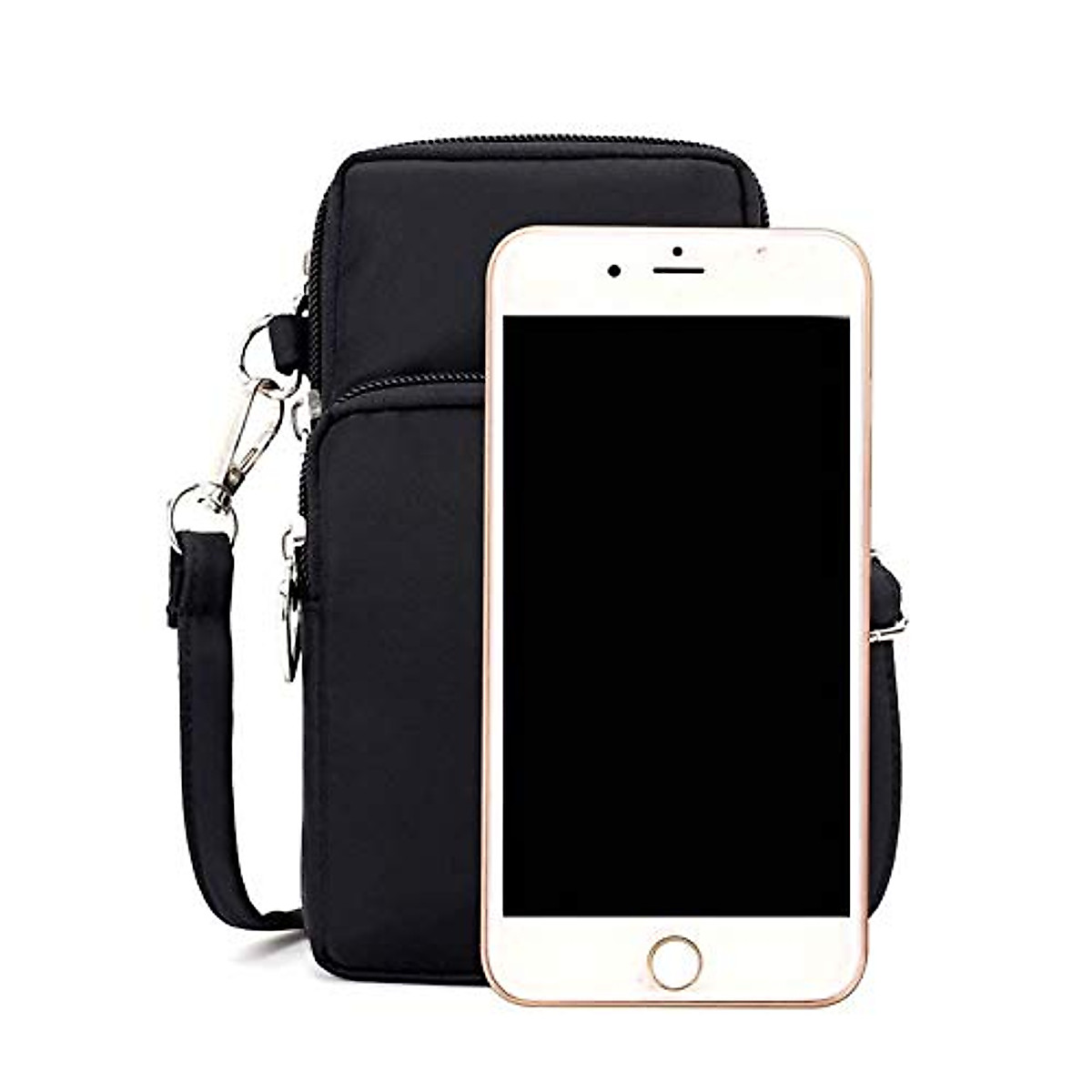 MINTEGRA Crossbody Phone Purse Nylon Shoulder Pouch Walking Wallet Wristlet Sport Armband