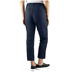 Kirkland Signature Ladies Ankle Length Travel Pant (X-Small, Navy Heather)