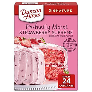 Duncan Hines Signature Cake Mix, Strawberry Supreme, 16.5 oz