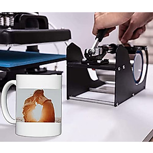 KISEER Set of 6 Sublimation Blank Mugs 11oz Classic Ceramic Coated Mugs Cup for Coffee, Milk, Tea, Hot Cocoa and DIY Printing