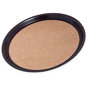 Carlisle FoodService Products Cork Tray Round Tray for Restaurants, Cork, 14 Inches, Brown, (Pack of 12)