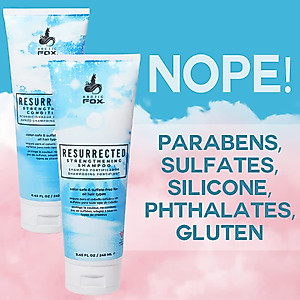 ARCTIC FOX VEGAN & CRUELTY FREE RESURRECTED STRENGTHENING COLOR SAFE & SULFATE FREE SHAMPOO AND CONDITIONER FOR ALL HAIR TYPES (SHAMPOO & CONDITIONER)