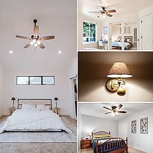 Energetic A15 Refrigerator Bulbs 40 Watts Equivalent (5.5W), LED Appliance Dimmable Light Bulbs, Daylight 5000K, E26 Base, UL Listed, 6 Packs