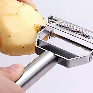 For Creative 2 In 1 Vegetable & Fruit Peeler Stainless Steel Potato Grater Melon Planer Kitchen Peeling Tool Ultra For S Fruit Peeler Tool For Kitchen