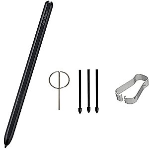 Galaxy Z Fold 4 Pen Stylus Replacement for Samsung Galaxy Z Fold 4/5 S Pen Stylus Pen,Compatible Galaxy Z Fold 4/5 Phone EF-FF92PCBEGUS with Eject Pin+2 Tips (Black)