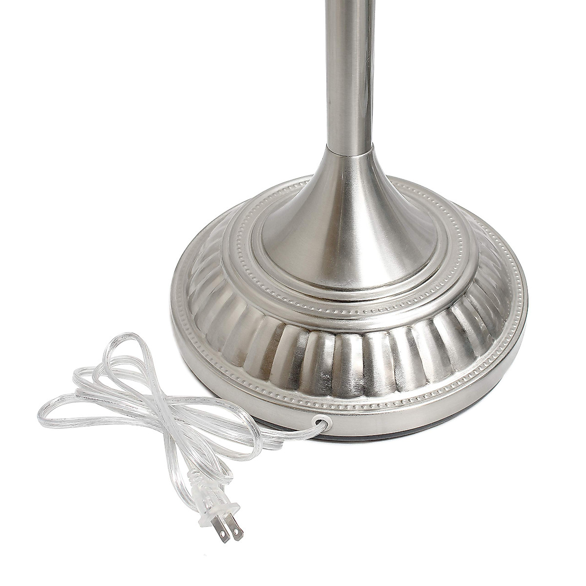 Elegant Designs LF2001-RBZ 1 Light Restoration Bronze Torchiere Floor Lamp with Marbelized Amber Glass Shade