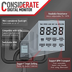 JOROTO Stationary Bikes for Home - X4S Bluetooth Exercise Bike with Readable Magnetic Resistance, 330 Pounds Capacity, 44 Days Kinomap Menmbership