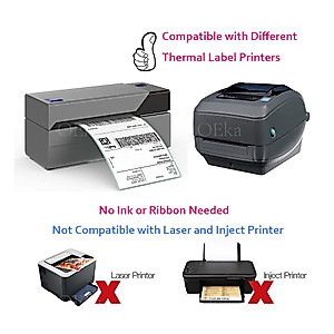 OEka 2.25" X 1.25” Direct Thermal Labels Barcode Address Labels 1000Pcs/Roll Compatible with Rollo & Zebra Desktop Printers (1 ROLL, Yellow)