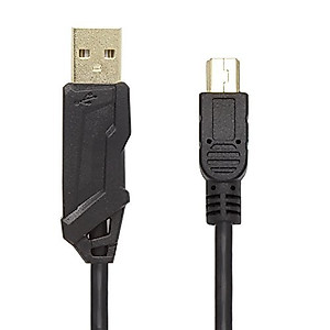 AllEASY 15ft/4.5m Mini USB Cables, 5 Pin USB 2.0 Type A Male Mini USB Charging Cable with Gold-Plated Connectors for PS3 Controller, Digital Camera(Canon, Sony), MP3 Player -Black