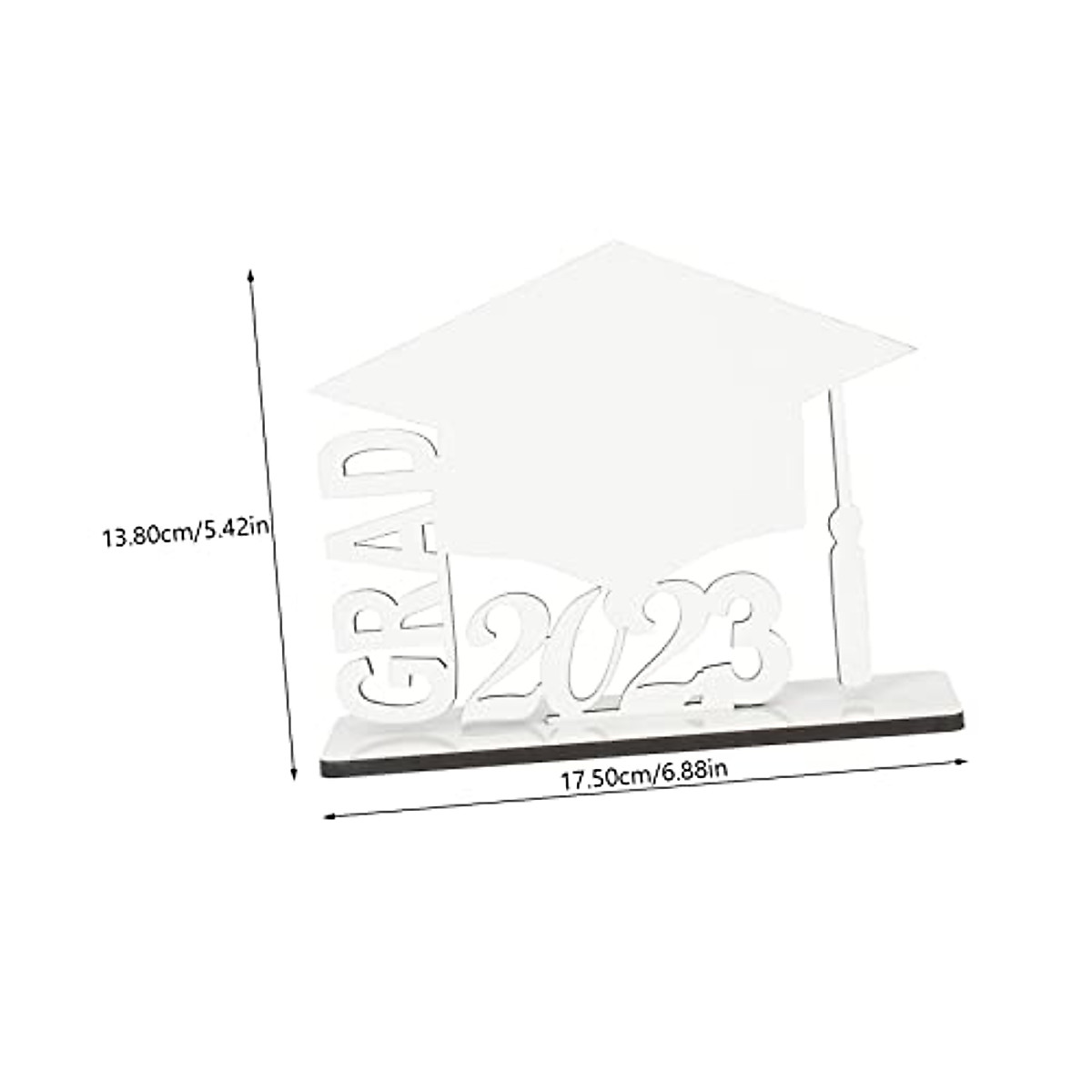 Abaodam 3pcs Picture Supply Decor Desktop of Graduates Congrats Mdf Wood Personalized Room Transfer Memorial Grad Wooden Sublimation Frame Frames Hardboard Photo Blanks