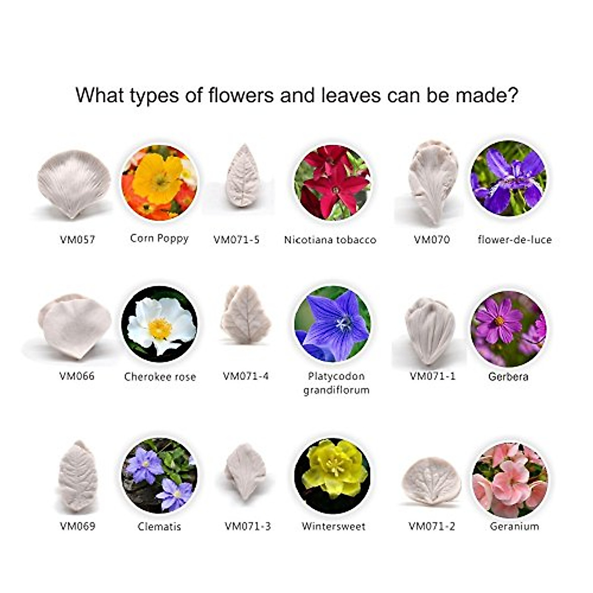 AK ART KITCHENWARE 12sets Silicone Veining Mold 5sets Petal Steel Cutters 1 Veining Board 1 Foam Pad 10 Brushes 3 Frilling Sticks 4 Cake Carved Pens 8 Modelling Tool