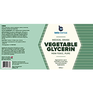 Medical Grade Vegetable Glycerin - Non-Toxic, 100% Pure