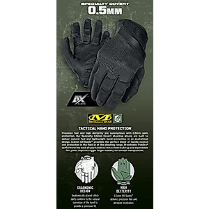 Mechanix Wear: Women’s Tactical Specialty 0.5mm High-Dexterity Gloves with Secure Fit and Precision Feel, Work Gloves, for Airsoft, Paintball, Hunting, Utility Use (Black, Medium)