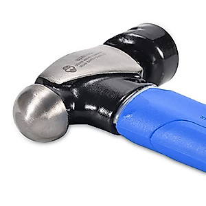 REAL STEEL 32 Oz Ball Peen Hammer with Non-Slip Cushion Grip Jacketed Graphite Forged 2 LB Ball Pein Hammer 0506