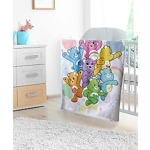 LOGOVISION Care Bears Lightweight Baby Blanket, 30"X40", Care Bears Unisex for Infants Girls & Boys