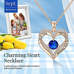 925 Sterling Silver Diamond Jewelry for Women Romatic Birthday Gifts for Wife Romatic Gifts for Girlfriend Romatic Gifts for Her Romatic Gifts for Womens Romatic Gifts for Wives Anniversary Mothers Day Birthday Christmas Valentines Sep