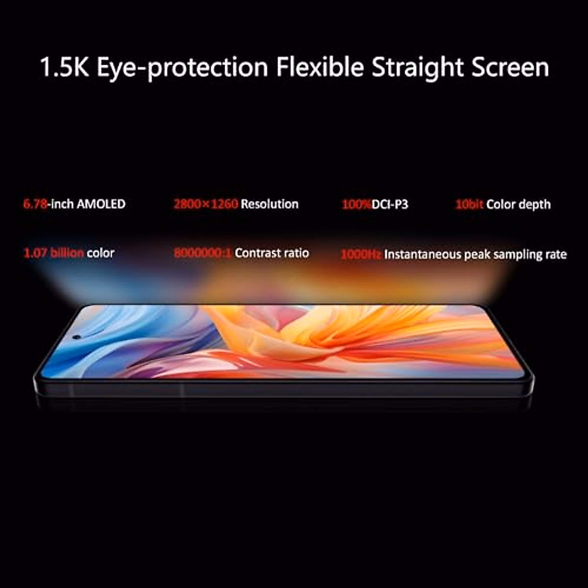 nubia Z50S Pro Cellphone - 5G Unlocked Smartphone, Qualcomm Snapdragon 8 Gen 2 Processor, 120Hz 6.78" AMOLED Display, 80W Fast Charge Android 13 Phone with 5100mAh Battery, 12GB+1TB, Black