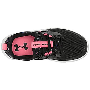 Under Armour Girls' Pre School Infinity 2.0 Print Alternate Closure, (001) Black/Black/Pink Punk, 2, US
