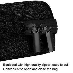 xuuyuu Stethoscope Organizer,Shockproof Stethoscope EVA Storage Case Portable Stethoscope Travel Carrying Bag With Inner Mesh Pocket For Stethoscope (Black)