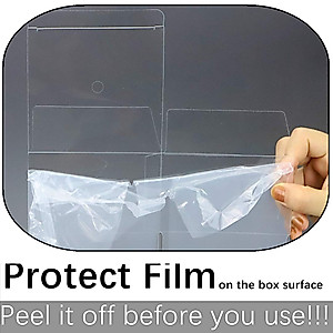 JOERSH 4x4x4 Inches Candy Apple Boxes with Hole and Paper Doilies Base 30 SETS Clear Caramel Apples Boxes for Treats | Food in Safe PET Plastic Box Fits Standard and Large Apple