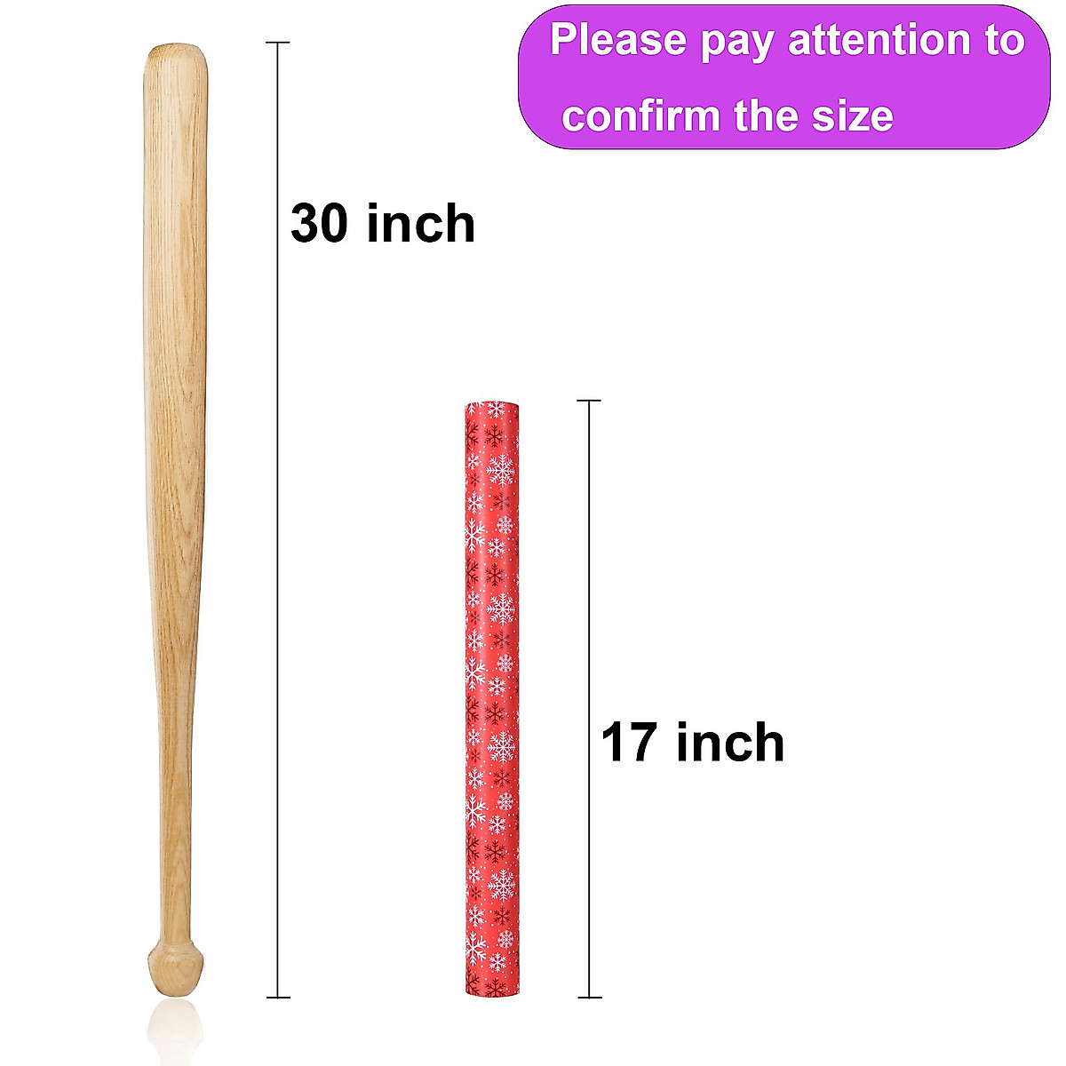 Sikiweiter Christmas Wrapping Paper Rolls -Mini Roll 17 Inch X 33 Feet - Reversible Red Christmas Wrapping Paper, Plaid Reindeer and Snowflake Design Christmas Wrapping Paper(Christmas)