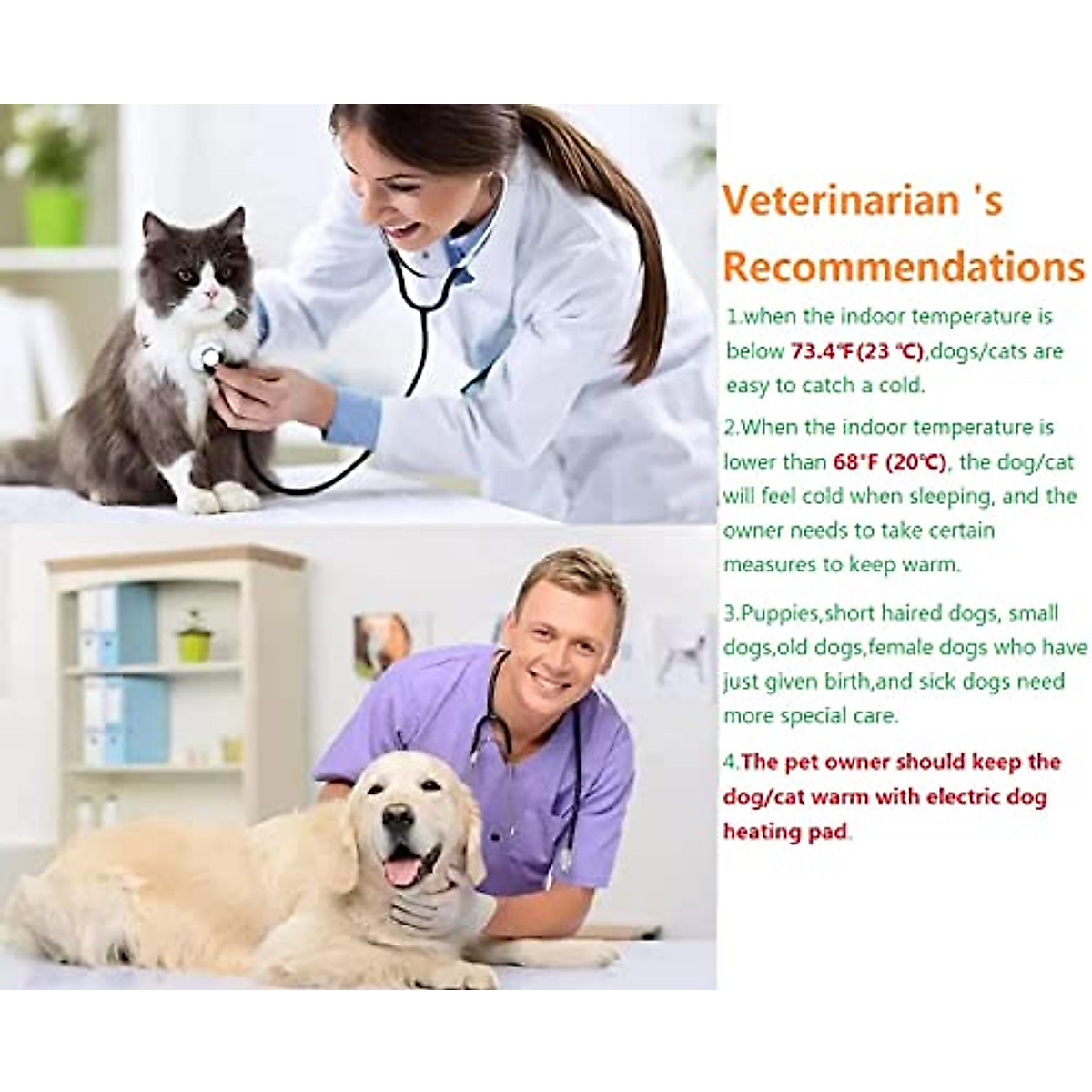 XXL Large Dog Bed Outdoor or Home,Electric Heating Mat for Dog House Crate Pad for Small Medium Pet Cat Puppy Waterproof Easy Clean Long Chew Proof Cord Gray,34inx21in,30-60W