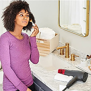 Panasonic Nanoe Hair Dryer, 1875 Watt Professional Blow Dryer for Smooth, Shiny Hair with 3 Attachments Quick Dry Nozzle, Diffuser and Concentrator Nozzle – EH-NA65-K (Black/Pink), Black