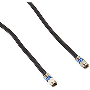 50ft Weather Seal Quad Shield Outdoor 3GHZ RG-6 Coaxial Cable 75 Ohm (Satellite TV or Broadband Internet) Anti Corrosion Brass Connector RG6 Fittings Assembled in USA by PHAT SATELLITE INTL