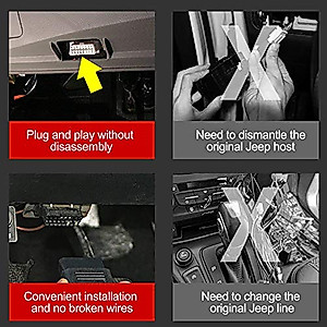 FURYENGRAVER Plug Play Engine Auto Start Stop Eliminator Cable for 2018-2023 Jeep Wrangler JL JLU Jeep Gladiator