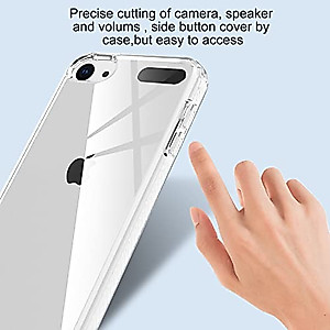 ANNSD for iPod Touch 7th Generation Case, iPod Touch 6th / 5th Case，Slim Flexible TPU Cover Hybrid Impact Full Body Protective Case Cover for Apple iPod Touch 7th/6th/5th Case for Kid (Clear)