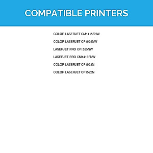 LD Remanufactured Toner Cartridge Replacement for HP 128A CE321A (Cyan)