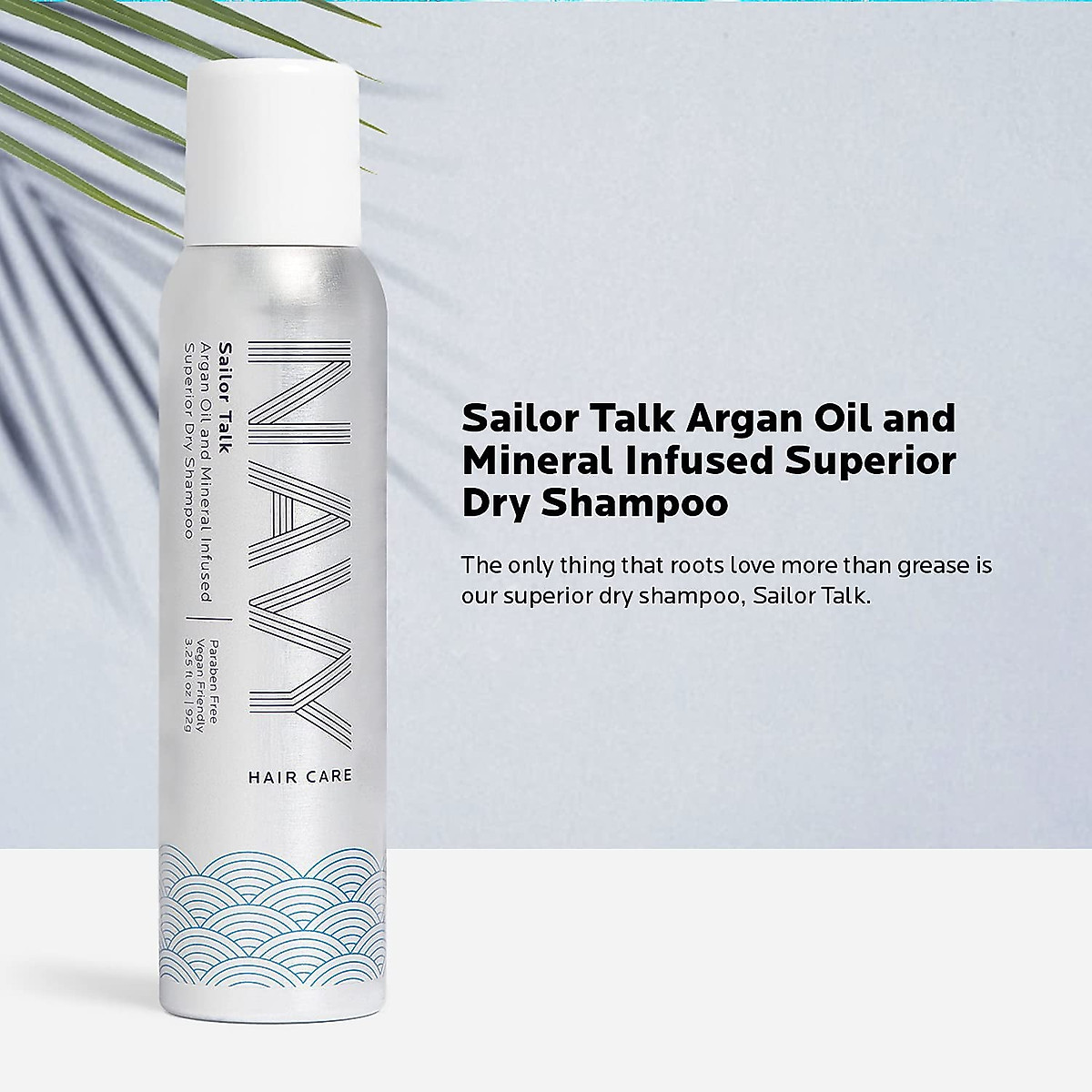 NAVY Sailor Talk Argan Oil and Mineral Infused Superior Dry Shampoo - 3.25 fl oz